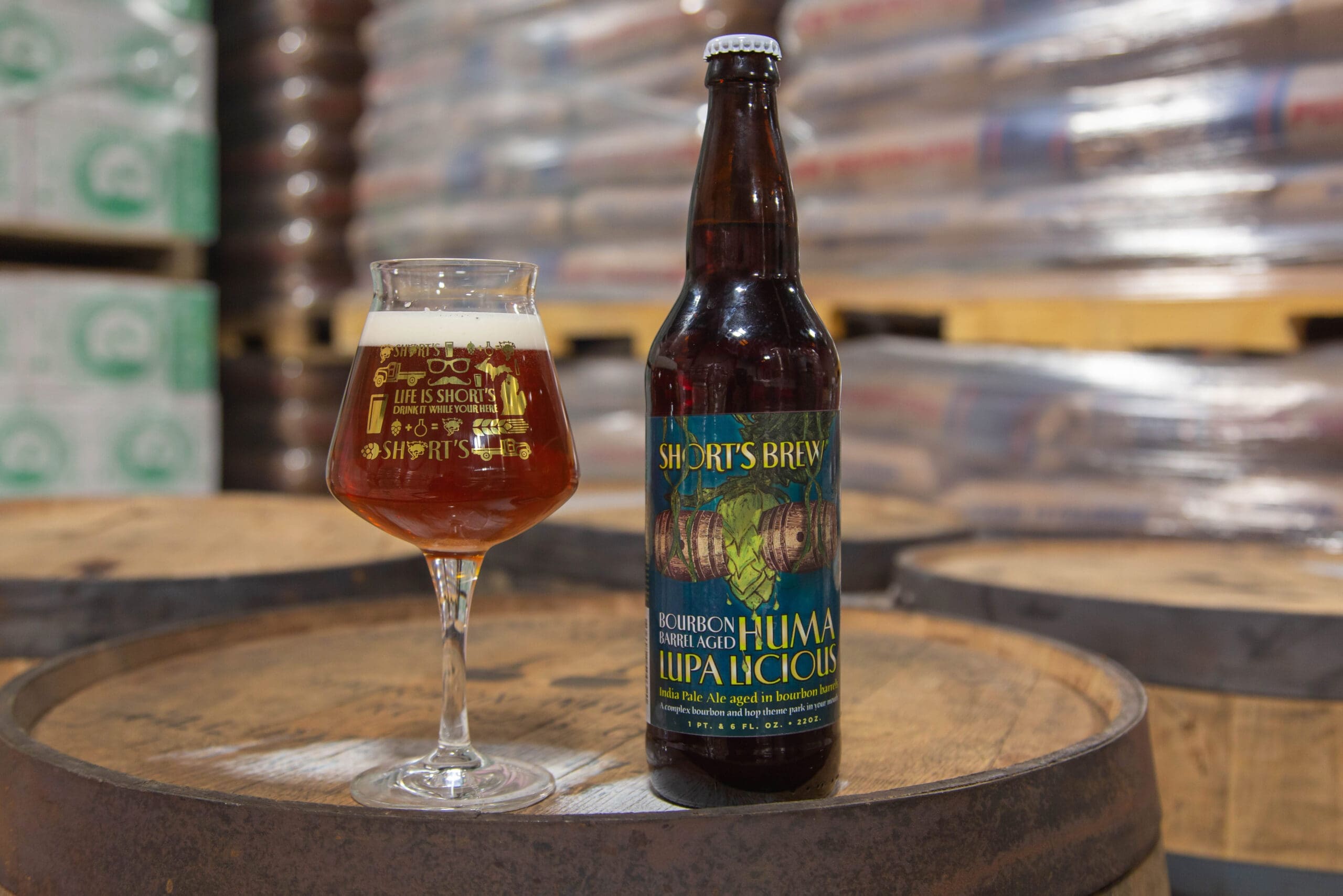Huma intensified by bourbon barrels - Short's Brewing Company
